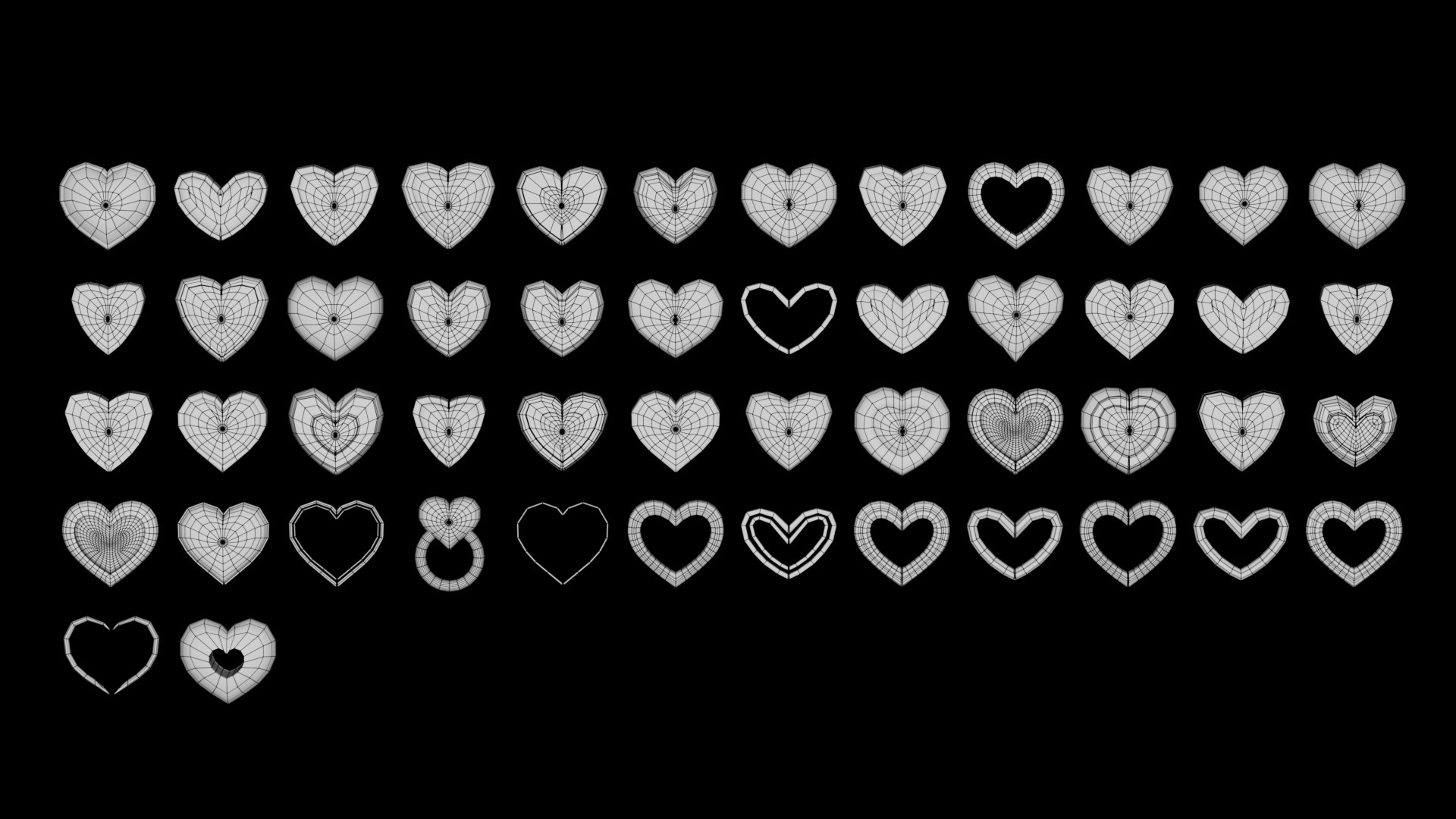 3D Heart Pack Collection 50 model - TurboSquid 2178012