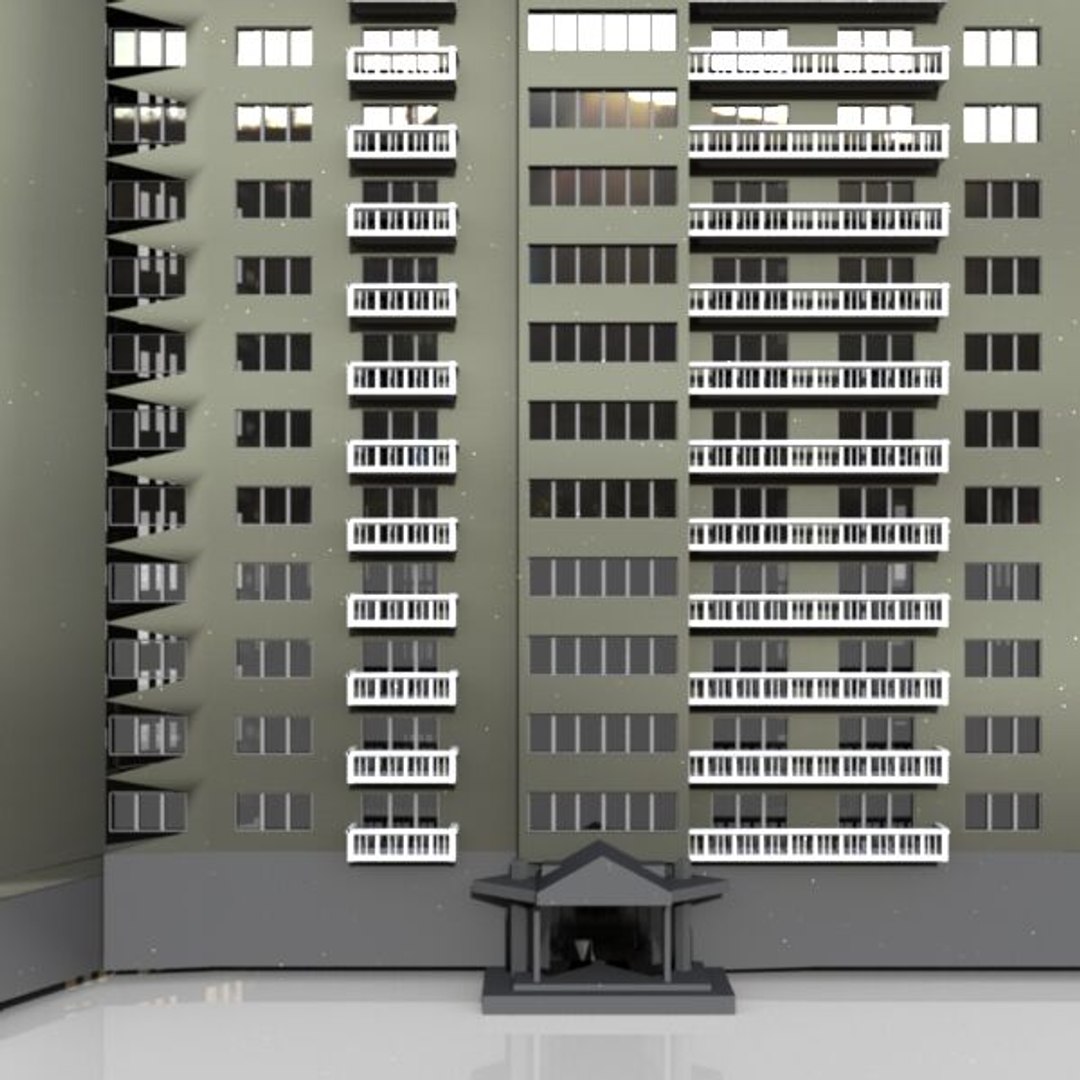 3d model tower building