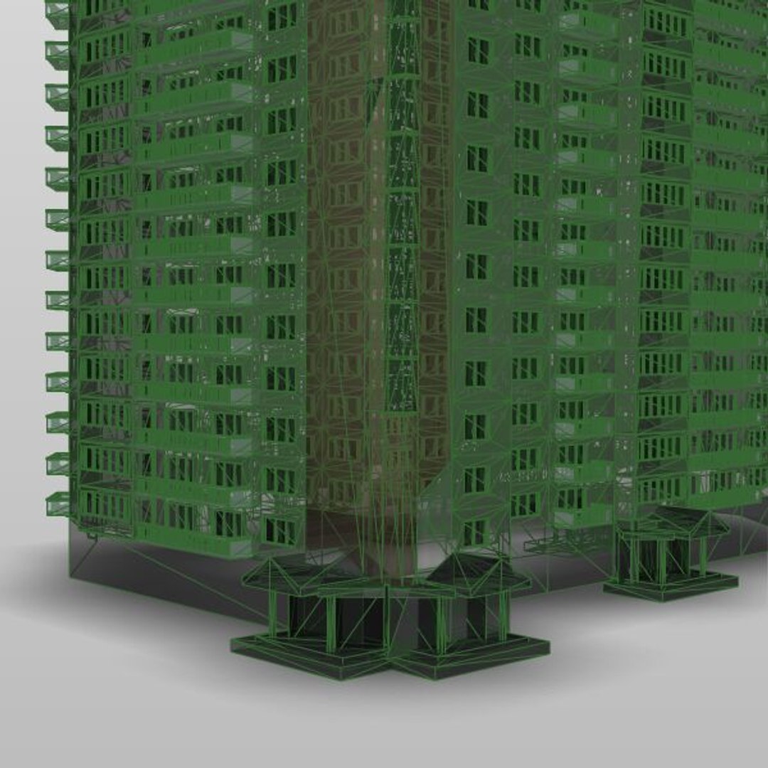 3d model tower building