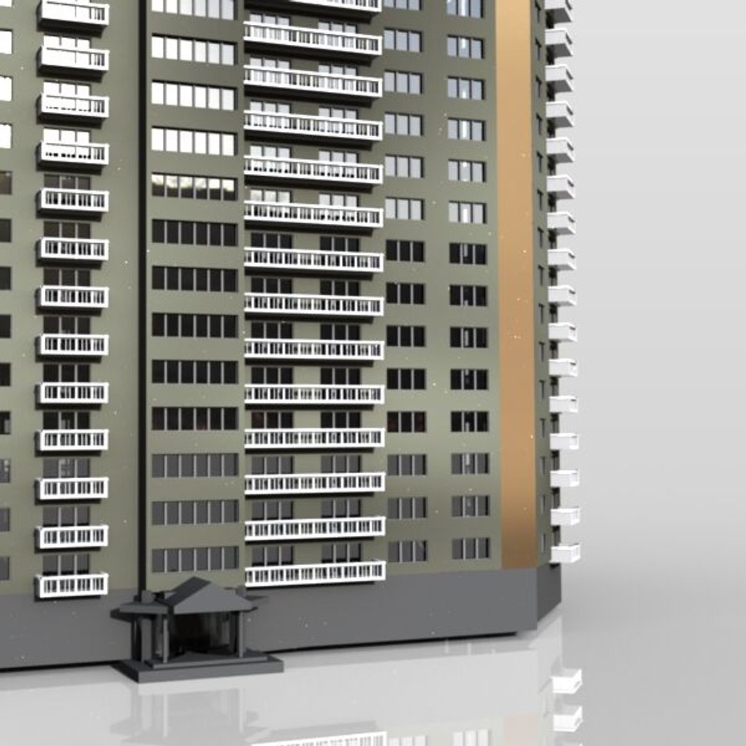 3d model tower building