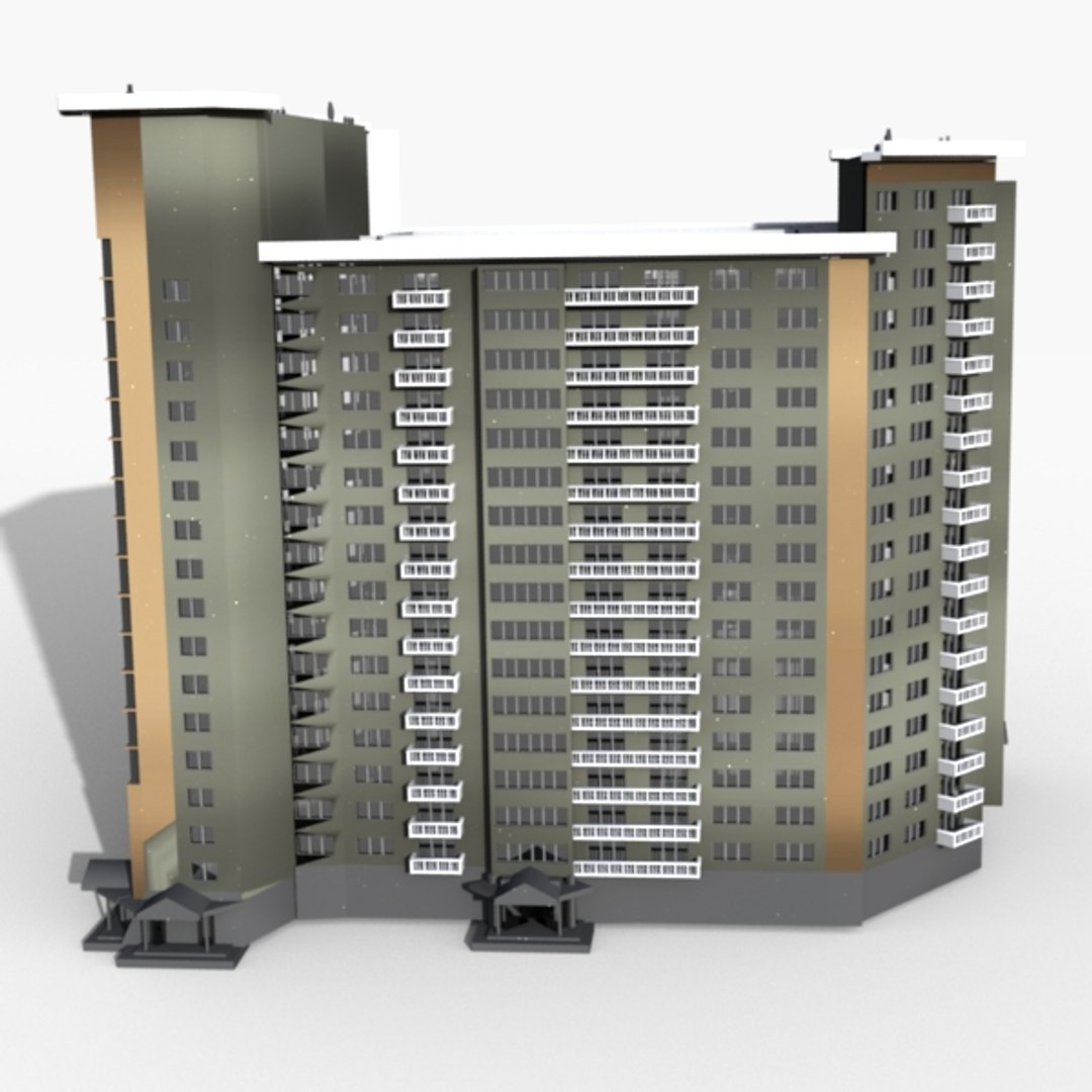 3d model tower building