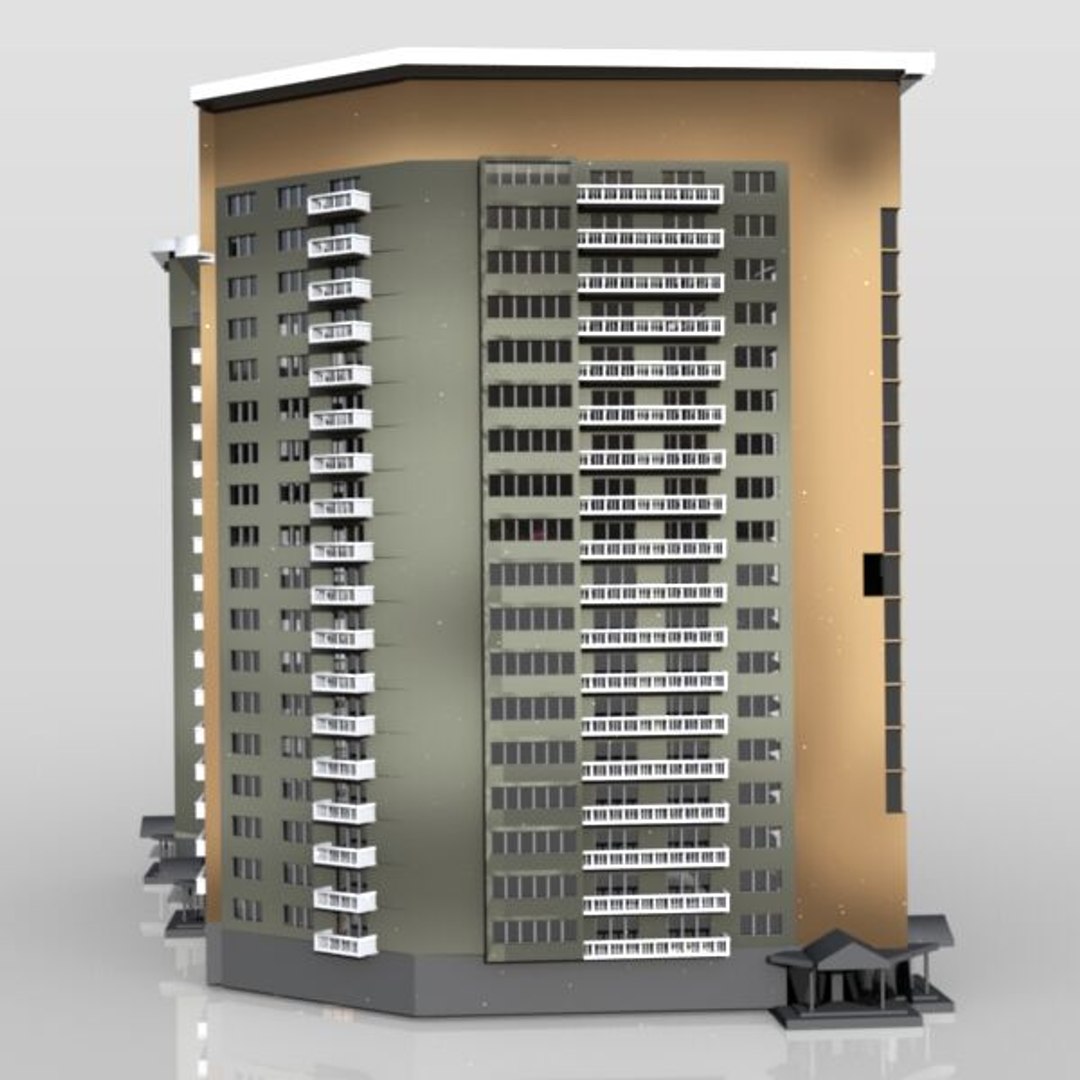3d model tower building