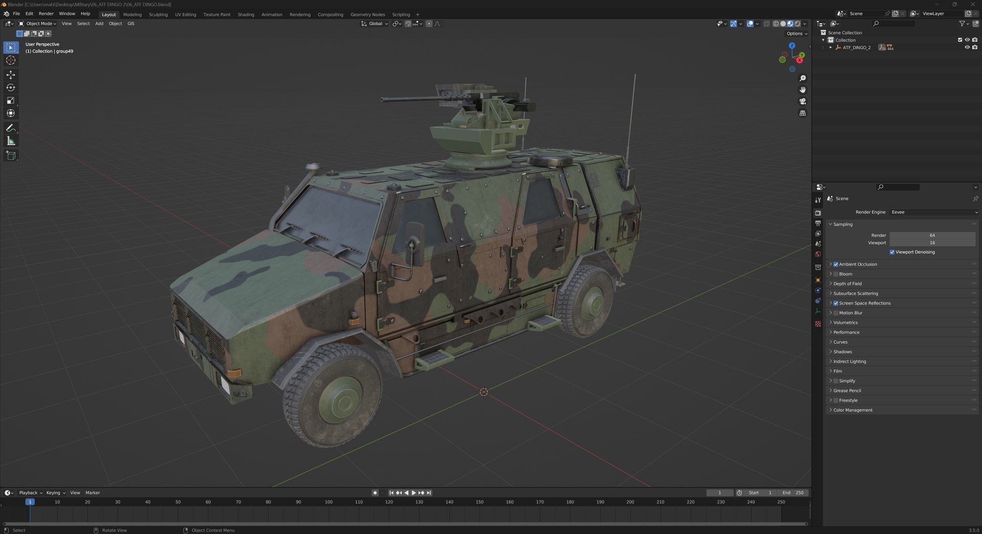 3D ATF Dingo 2 Infantry Mobility Vehicle Model - TurboSquid 2241182