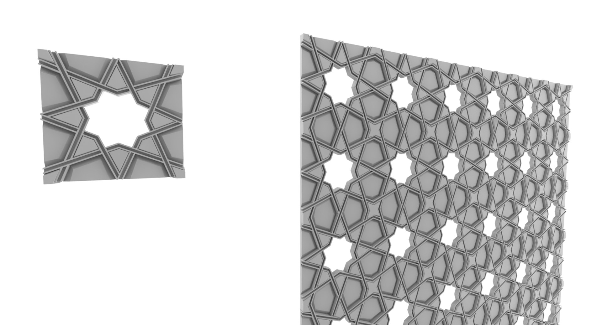 Arabic Decorative Pattern 3D Model - TurboSquid 1351086