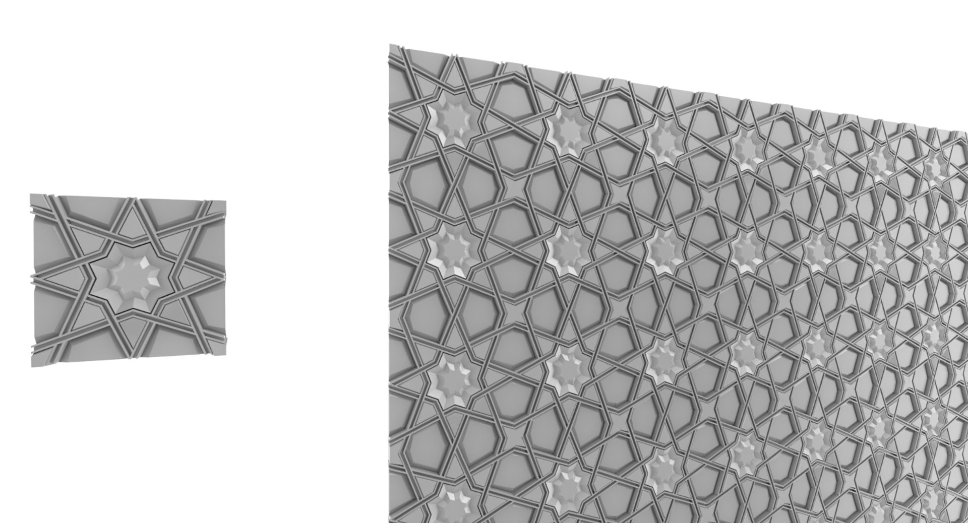 Arabic Decorative Pattern 3D Model - TurboSquid 1351086