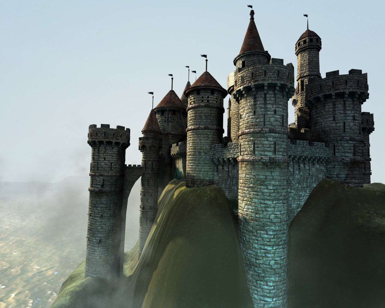 3d Model Castle Environment
