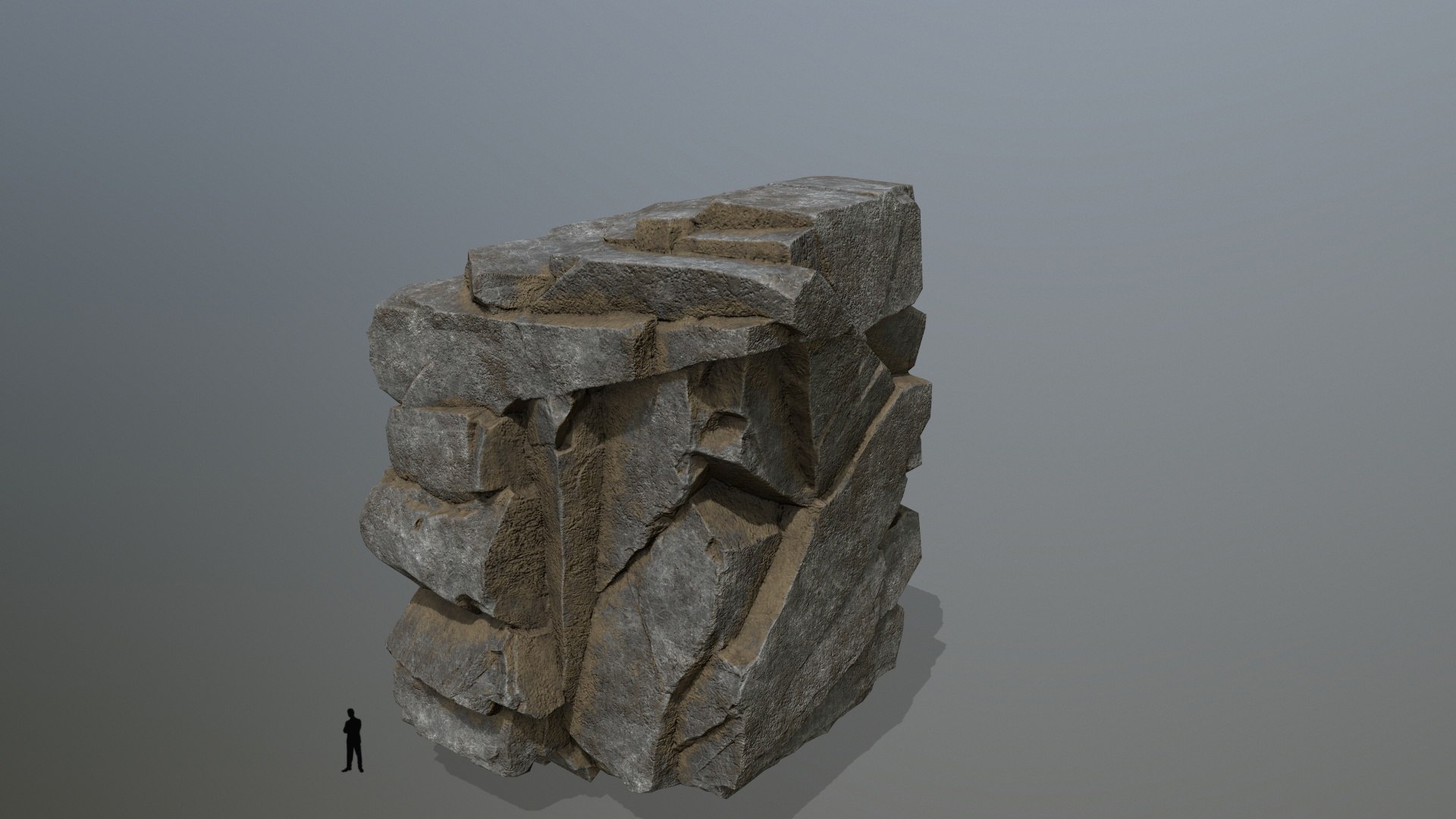3D Cliff Rocks Model - TurboSquid 2071432