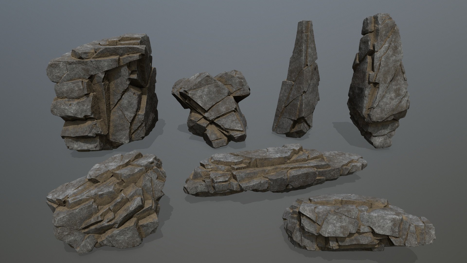 3D Cliff Rocks Model - TurboSquid 2071432