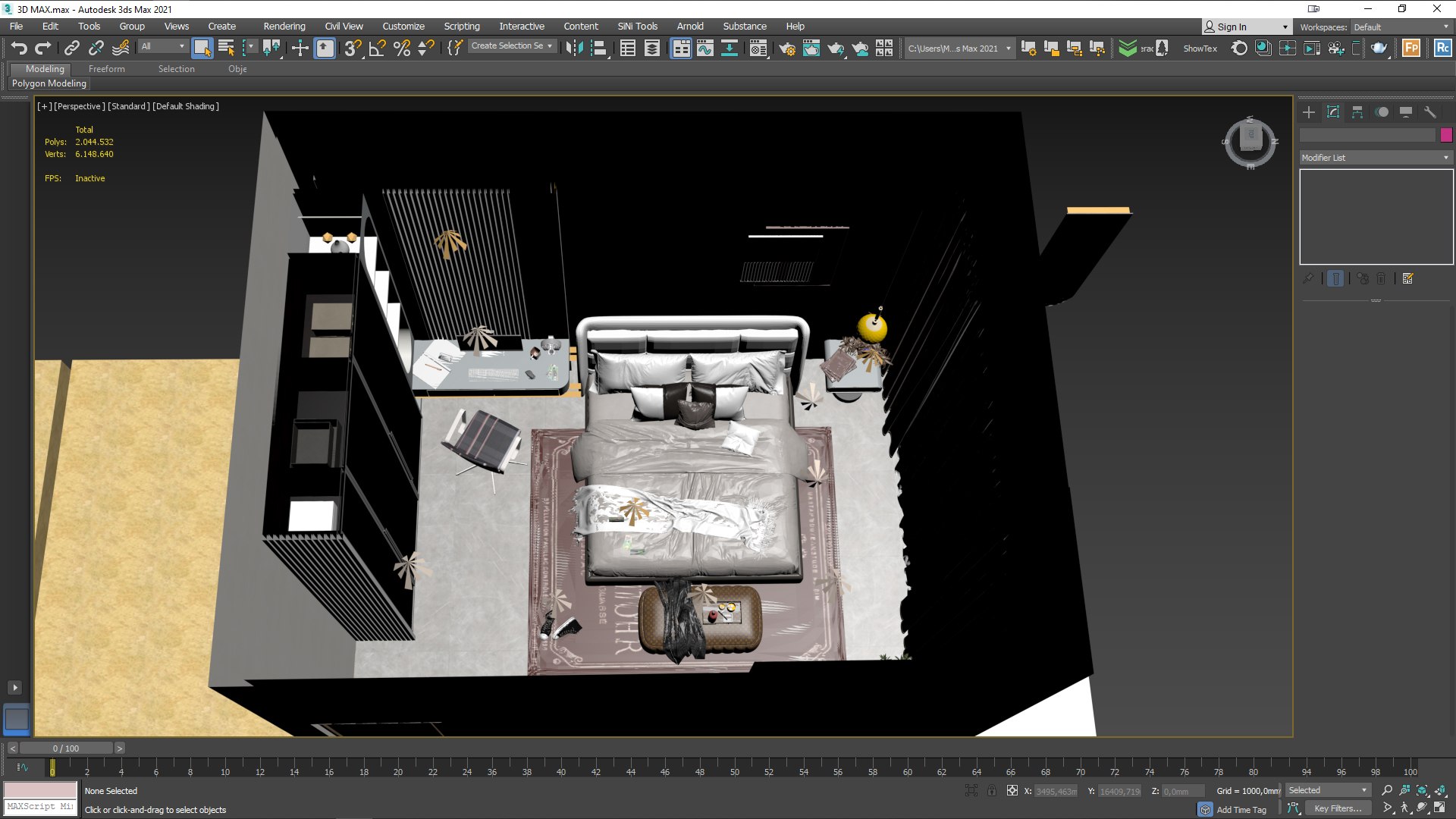 3D 10 Scenes Bedroom Only SKP Format TMB Collection 12 - TurboSquid 2096664