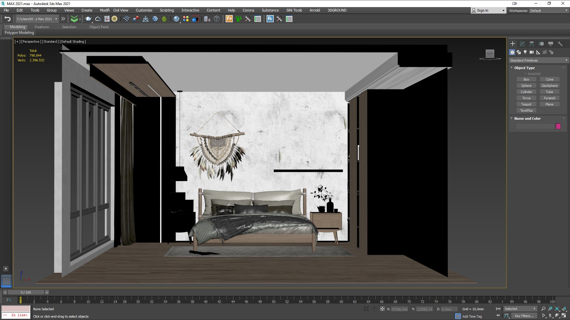 3D 10 Scenes Bedroom Only SKP Format TMB Collection 12 - TurboSquid 2096664