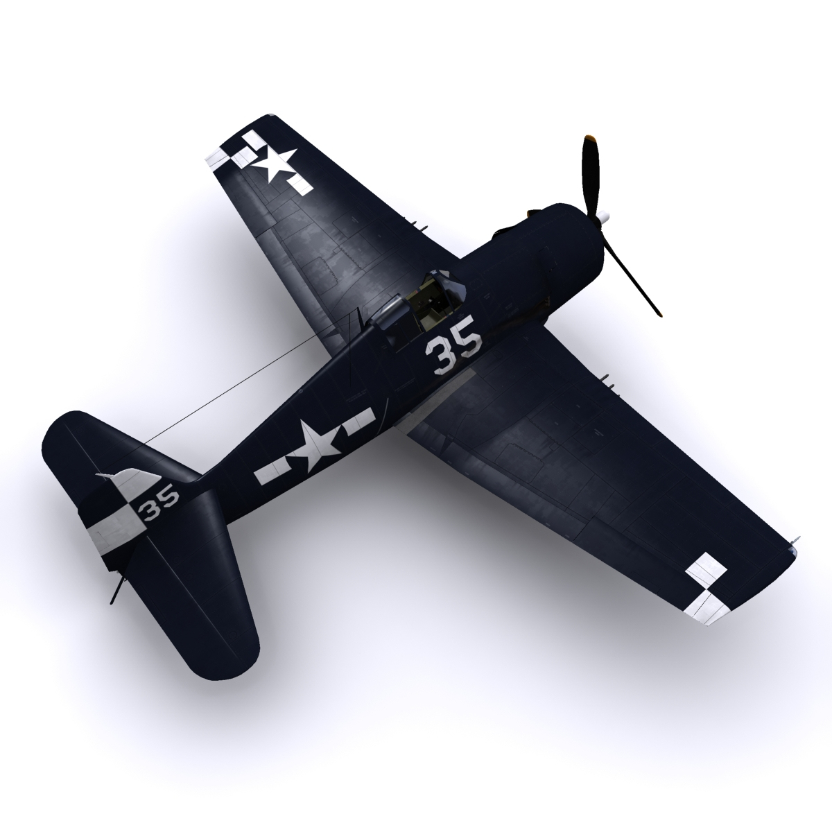 3d f6f hellcat uss hornet