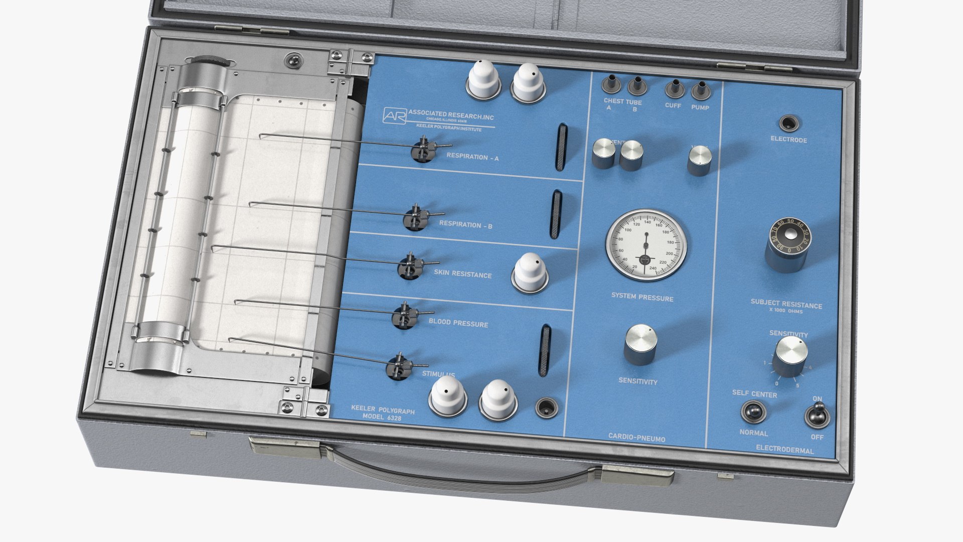 3D Vintage Polygraph Machine Rigged model - TurboSquid 1874835