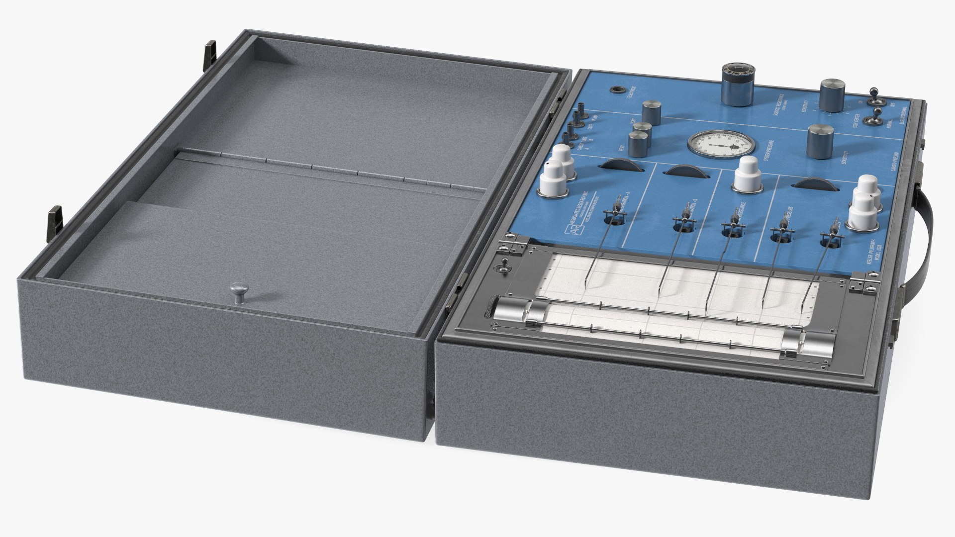 3D Vintage Polygraph Machine Rigged model - TurboSquid 1874835