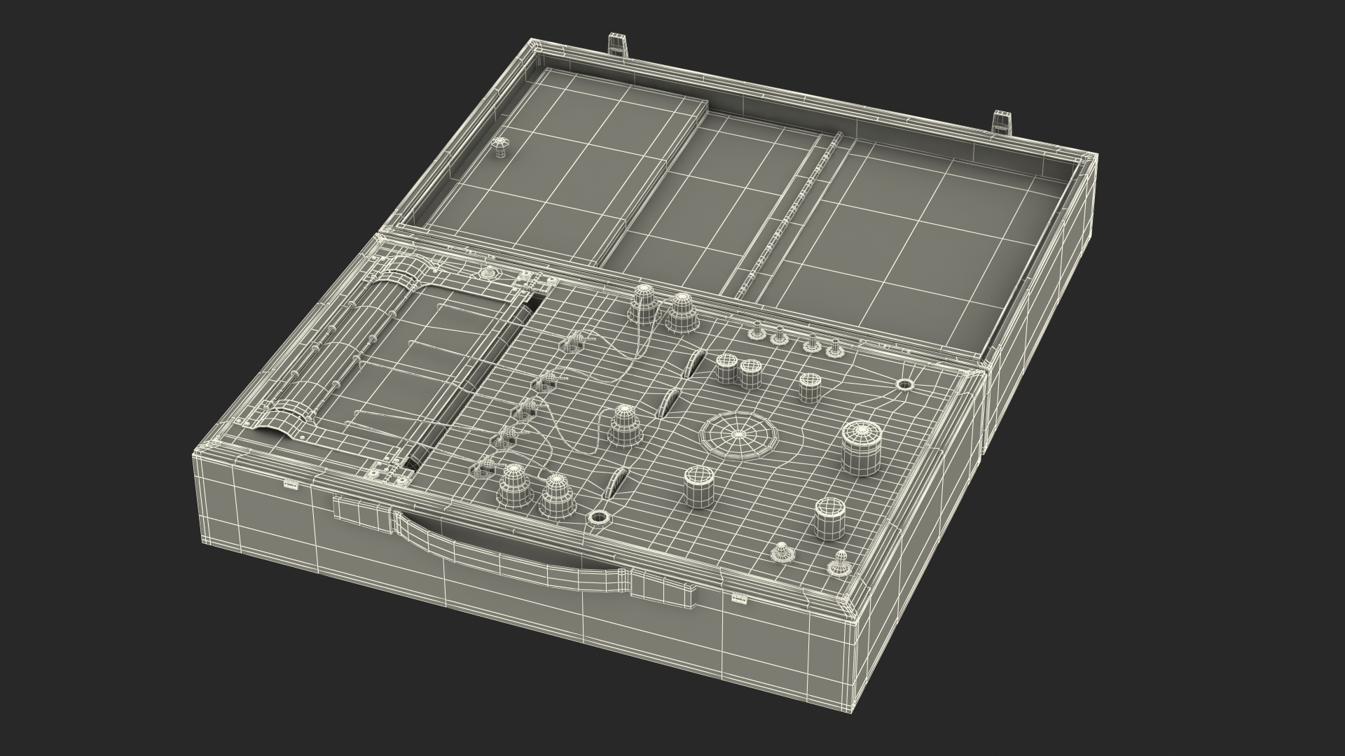 3D Vintage Polygraph Machine Rigged model - TurboSquid 1874835