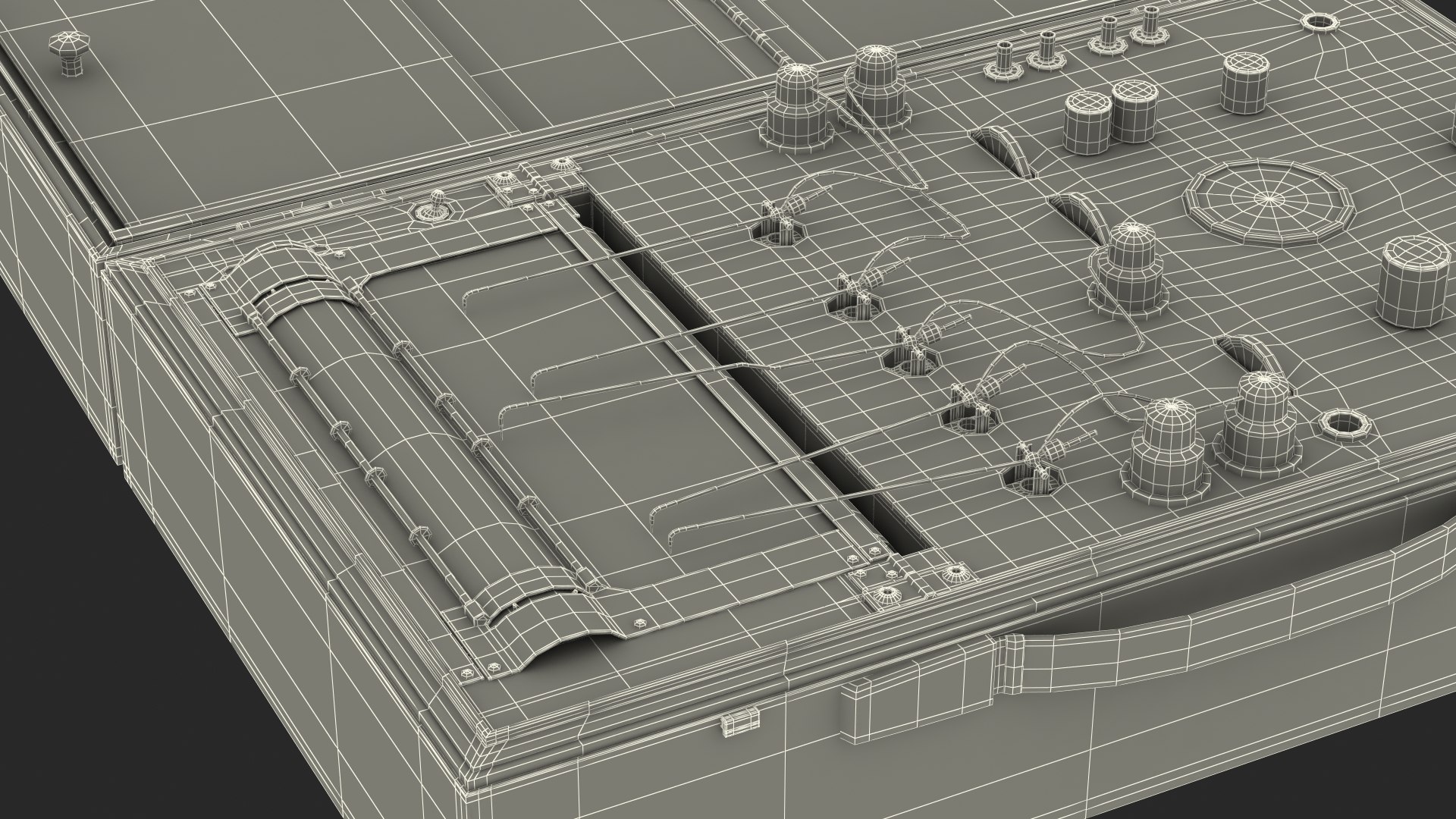 3D Vintage Polygraph Machine Rigged model - TurboSquid 1874835