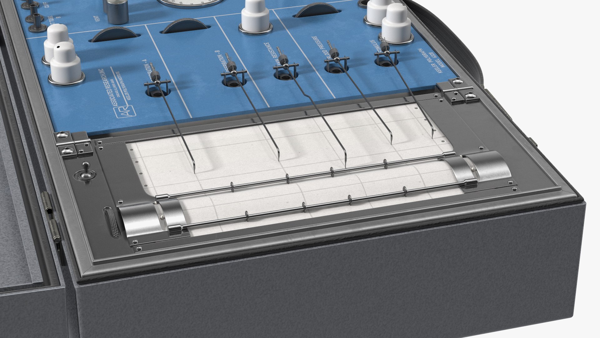 3D Vintage Polygraph Machine Rigged model - TurboSquid 1874835