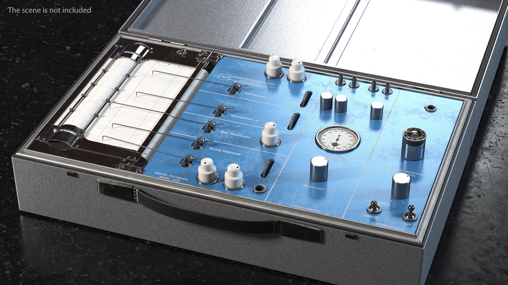 3D Vintage Polygraph Machine Rigged model - TurboSquid 1874835