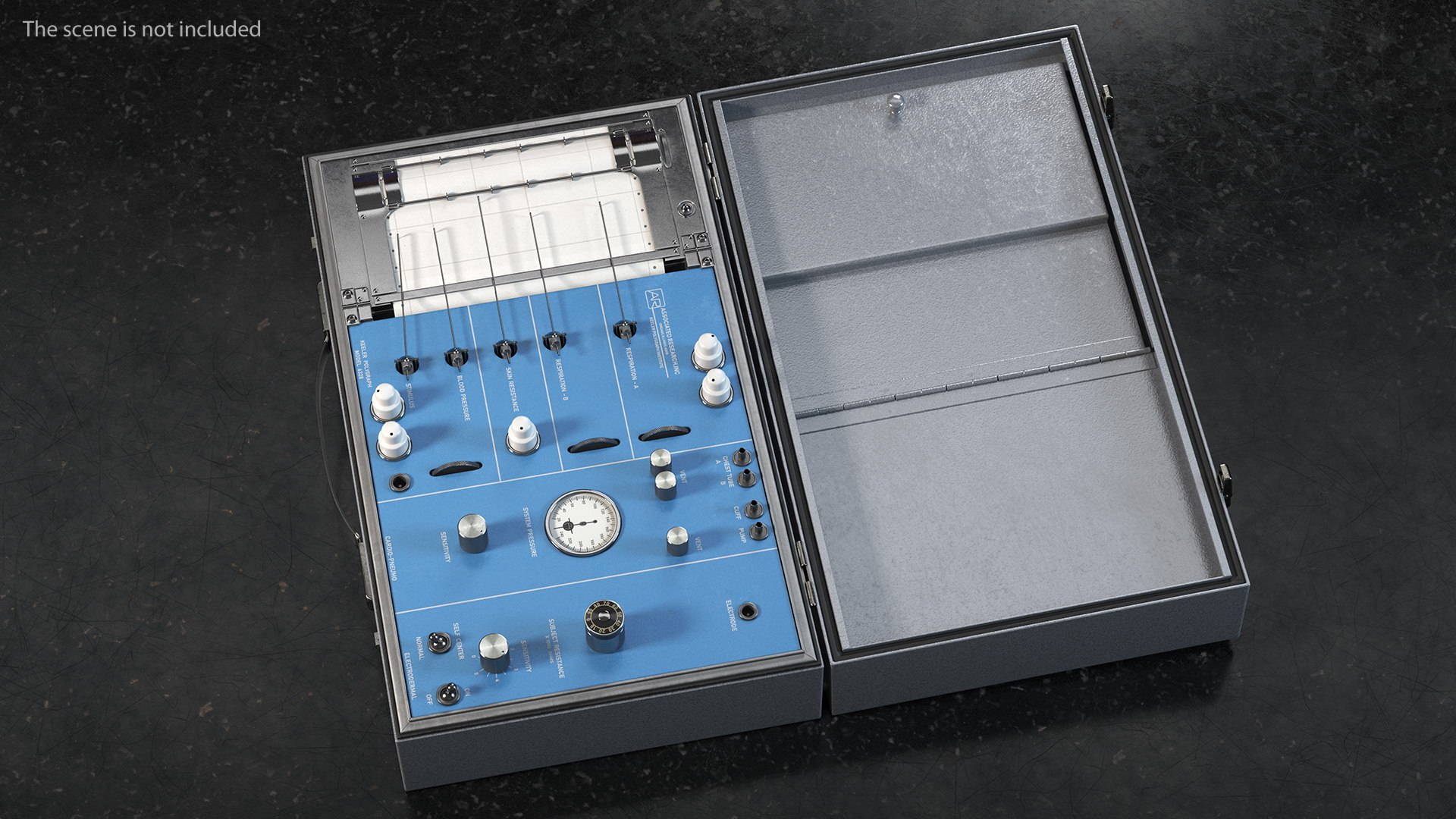 3D Vintage Polygraph Machine Rigged model - TurboSquid 1874835