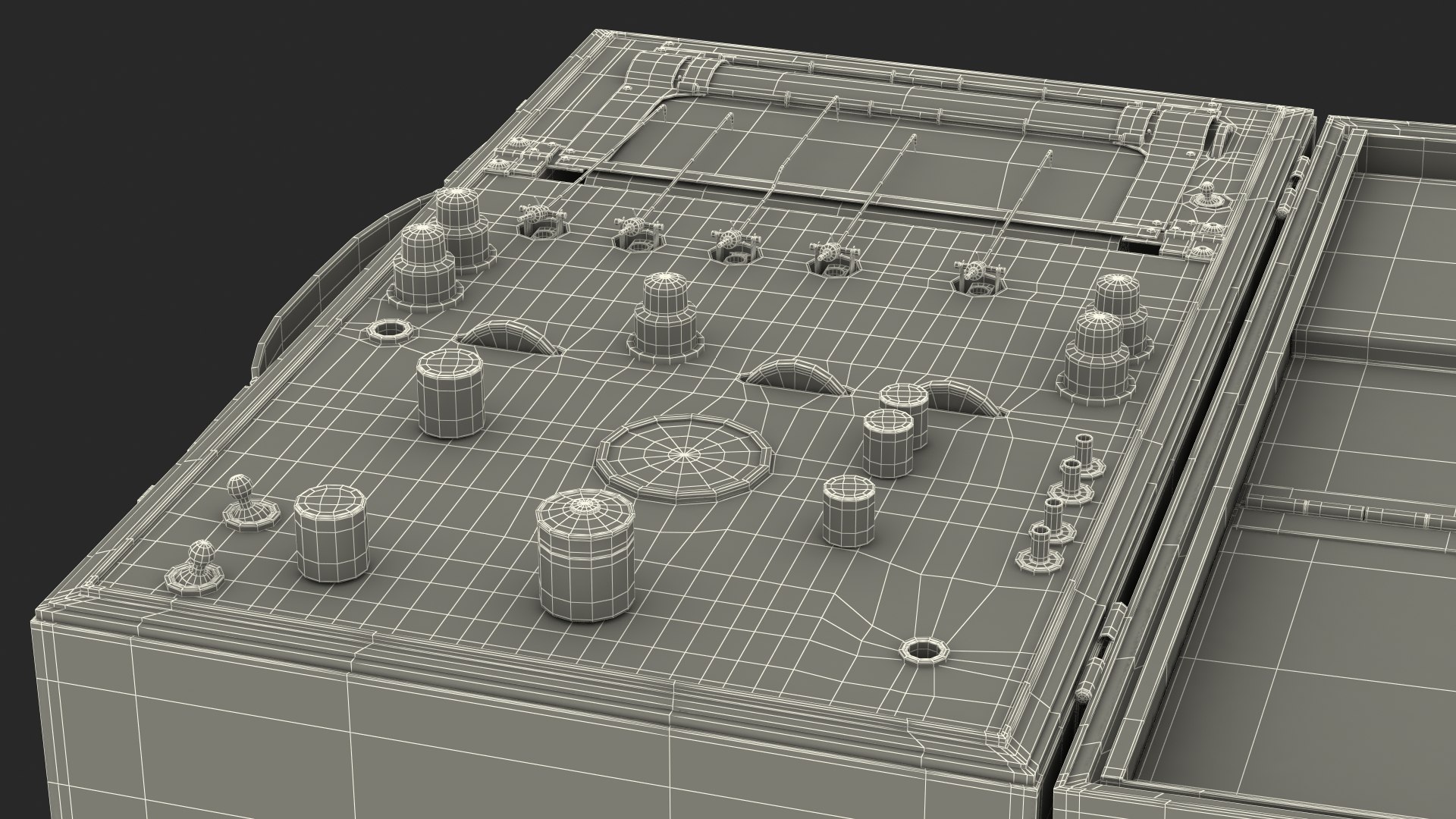 3D Vintage Polygraph Machine Rigged model - TurboSquid 1874835