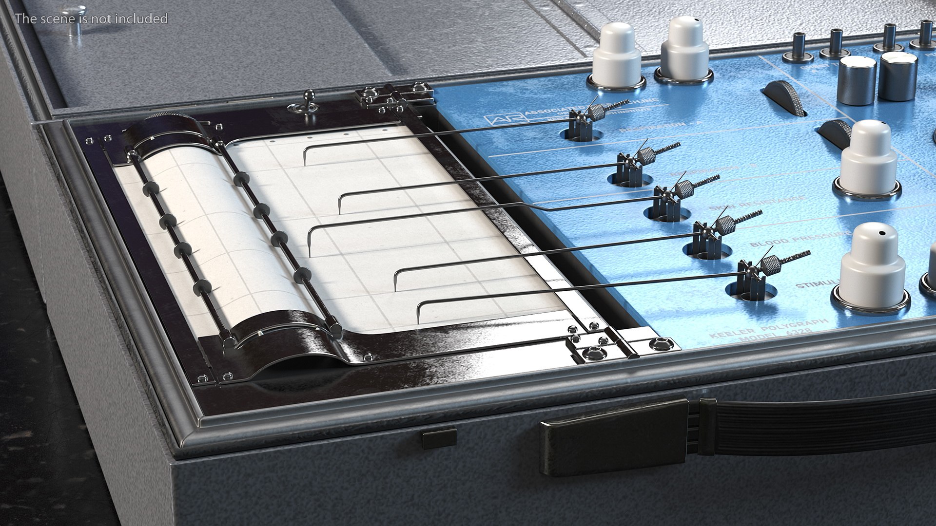 3D Vintage Polygraph Machine Rigged model - TurboSquid 1874835