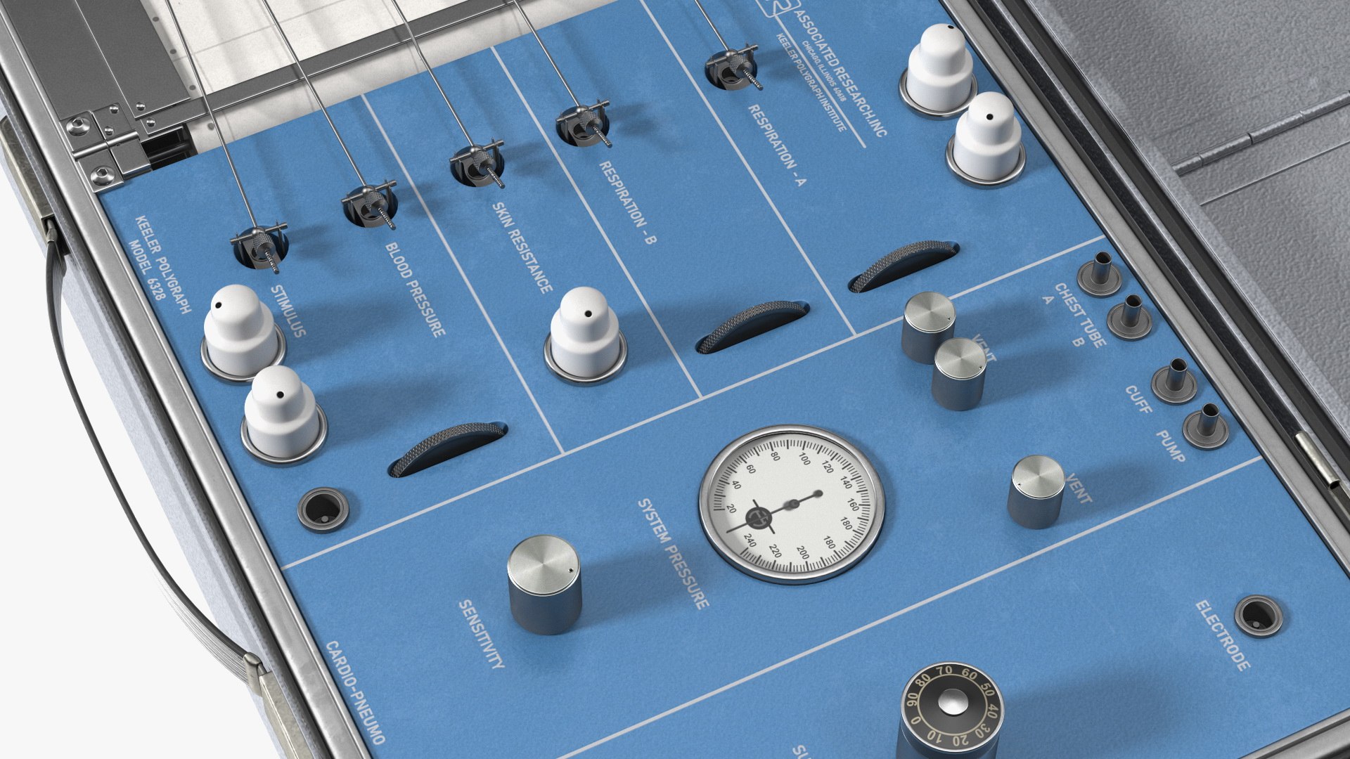 3D Vintage Polygraph Machine Rigged model - TurboSquid 1874835