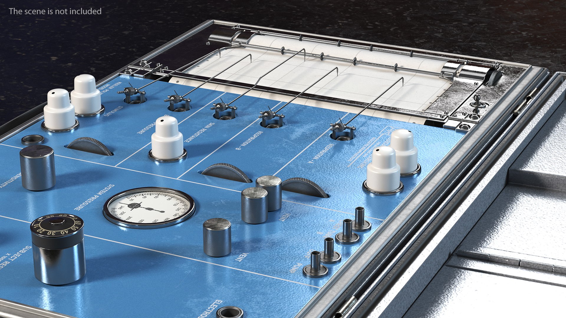 3D Vintage Polygraph Machine Rigged model - TurboSquid 1874835