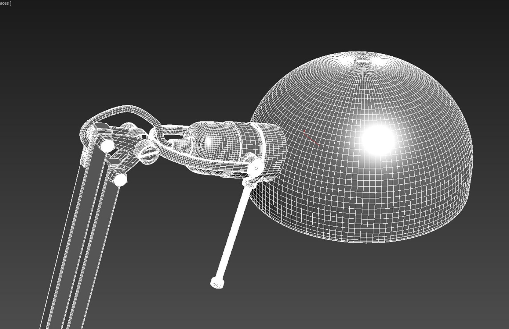 3d Model Keyshot Steel Desk Lamp