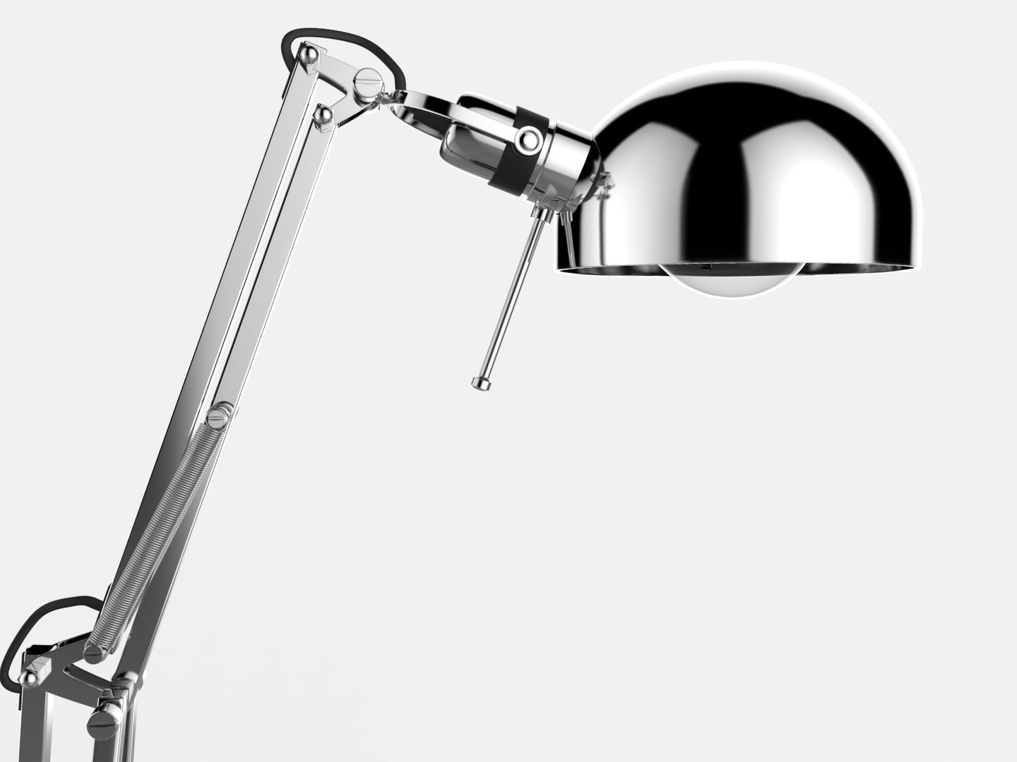 3d Model Keyshot Steel Desk Lamp