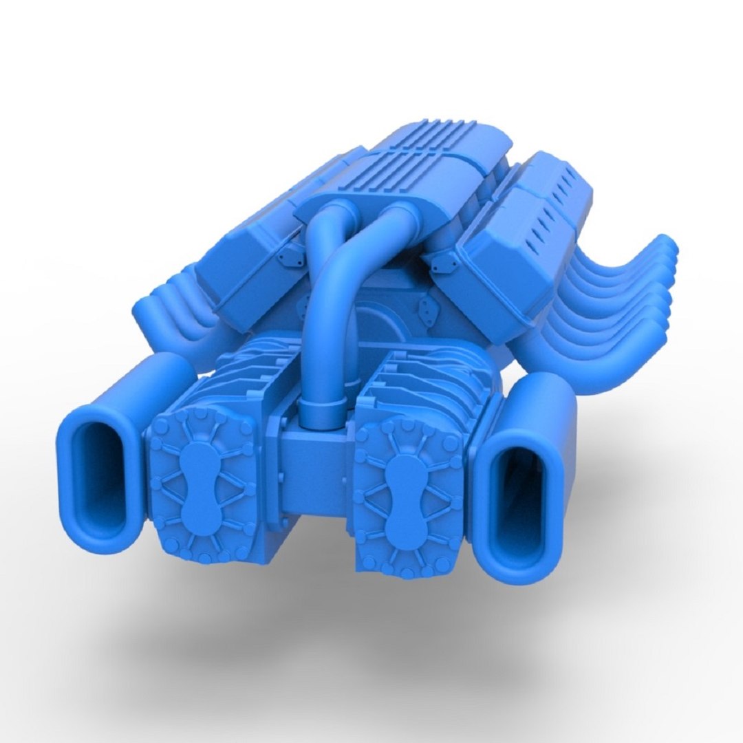 Diecast Engine 2 V8 Version 7 Scale 1 To 25 3D Model - TurboSquid 2126339