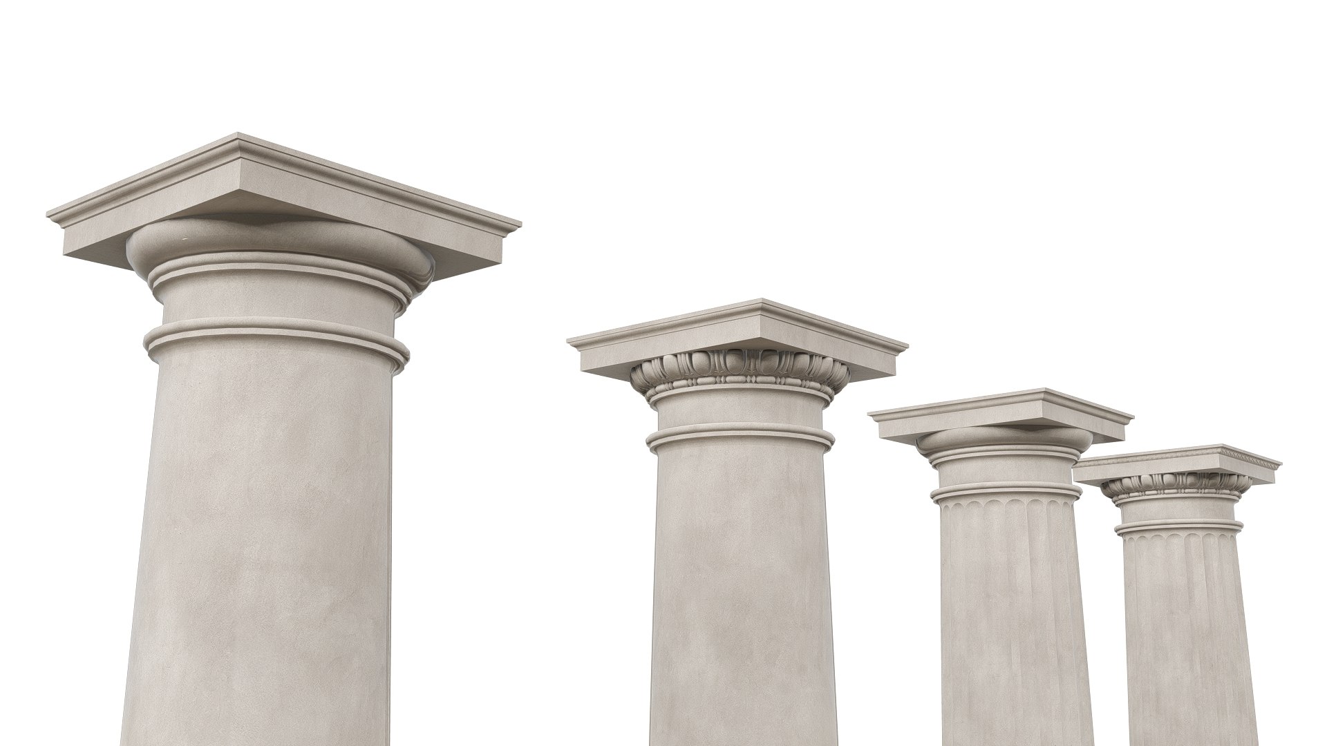 3D doric mutulary Column Doric Order Vignola - TurboSquid 2060483