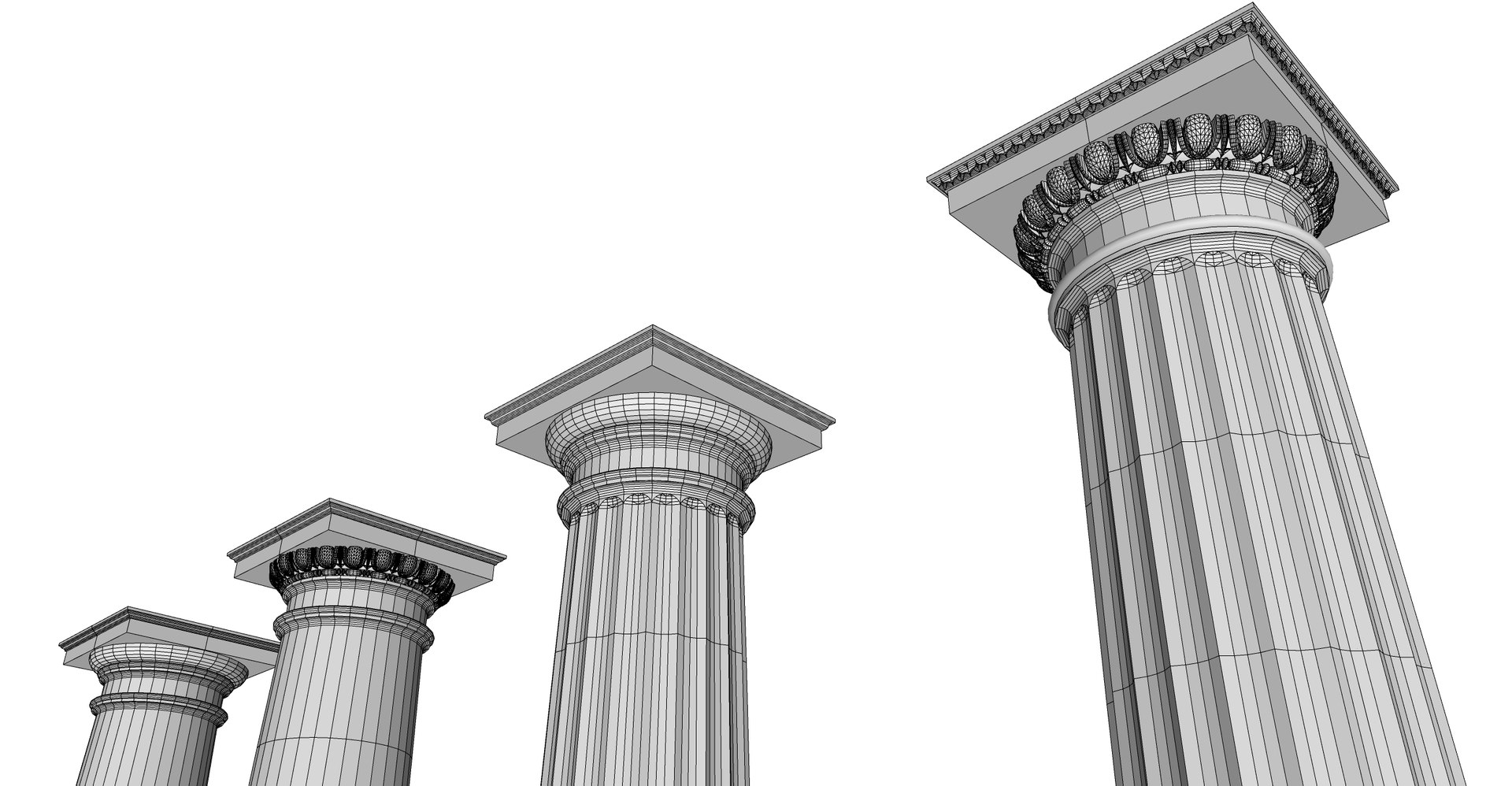 3D doric mutulary Column Doric Order Vignola - TurboSquid 2060483