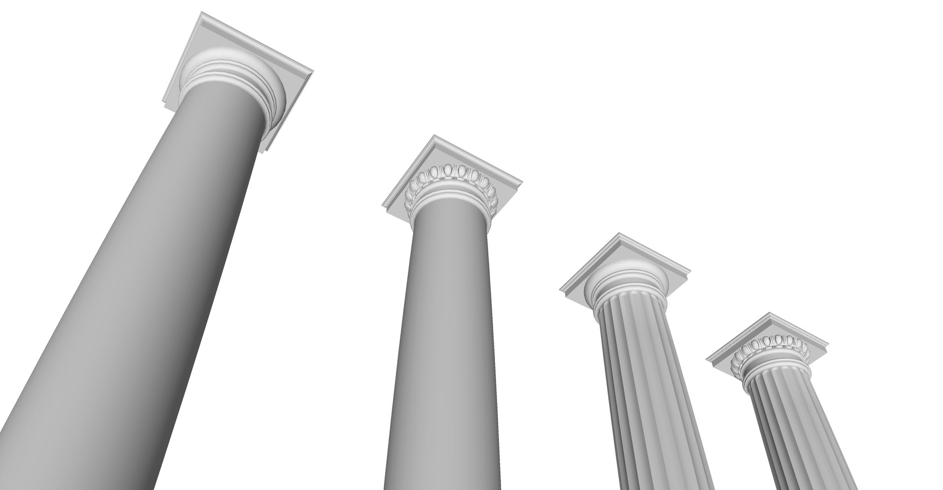 3D doric mutulary Column Doric Order Vignola - TurboSquid 2060483