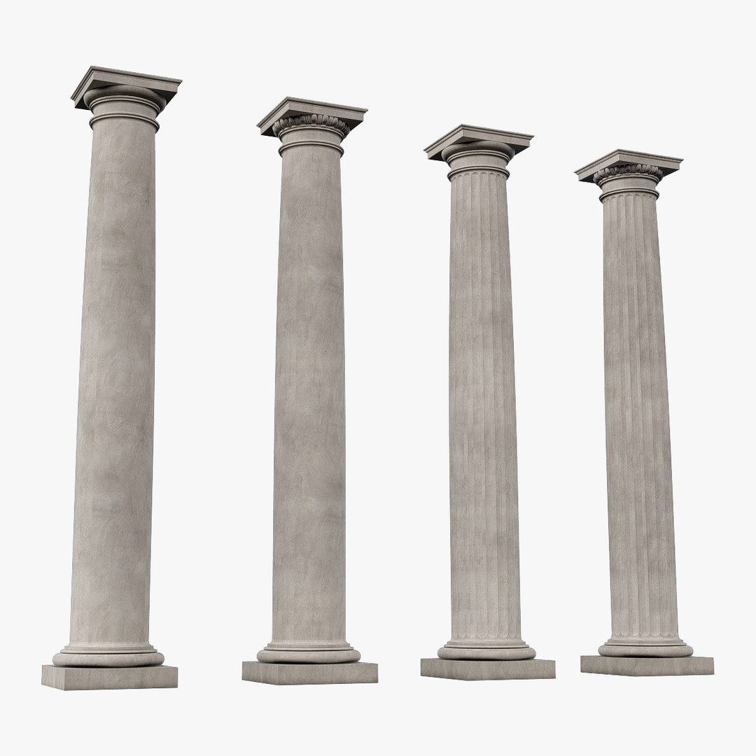 3D doric mutulary Column Doric Order Vignola - TurboSquid 2060483