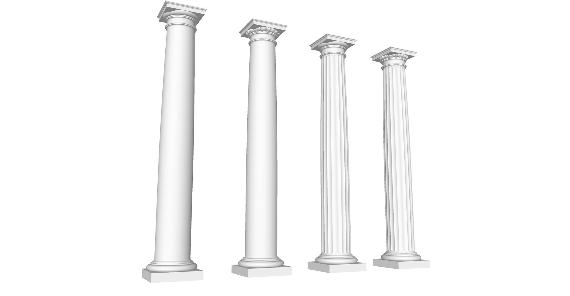 3D doric mutulary Column Doric Order Vignola - TurboSquid 2060483