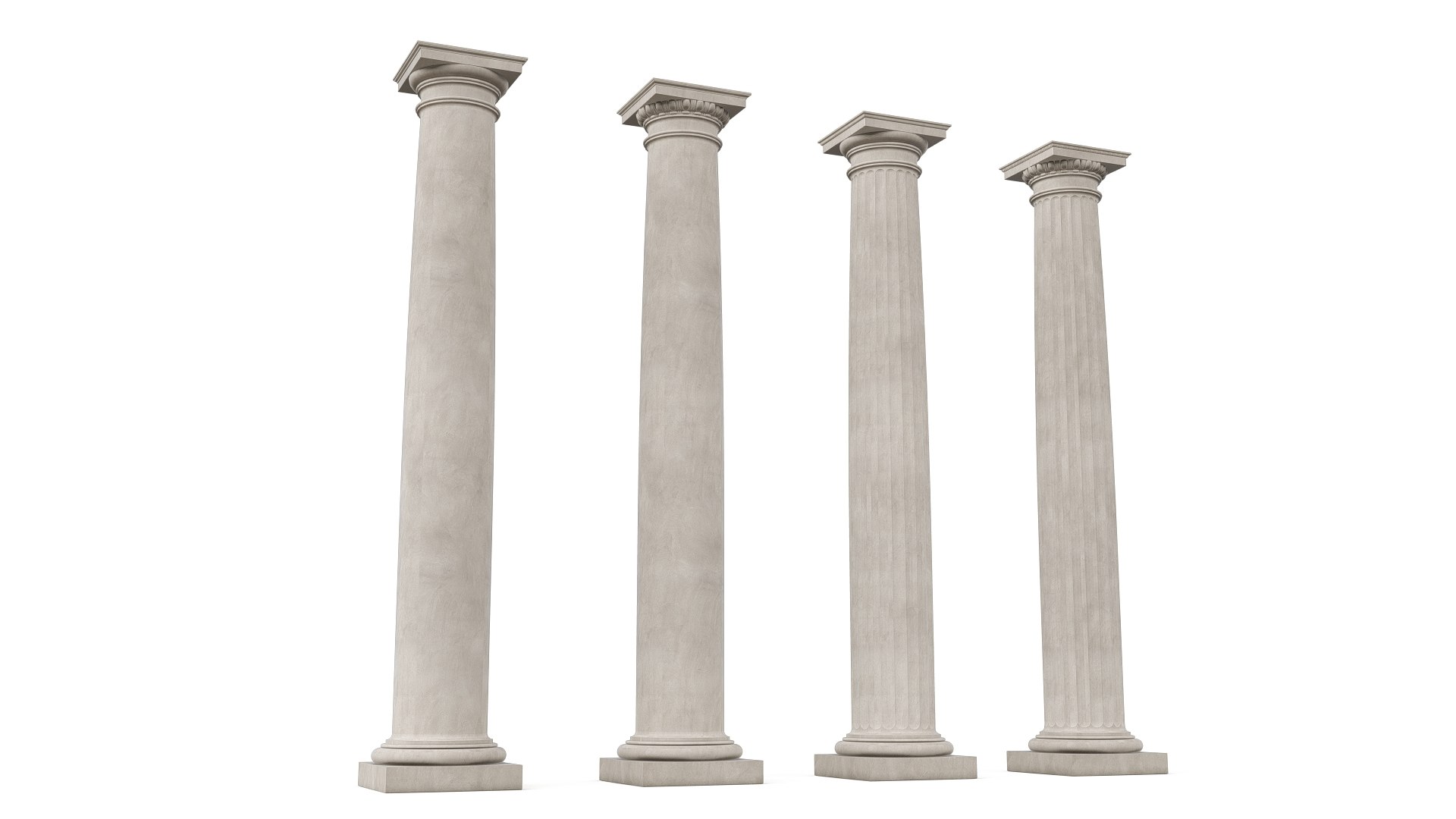 3D Doric Mutulary Column Doric Order Vignola - TurboSquid 2060483