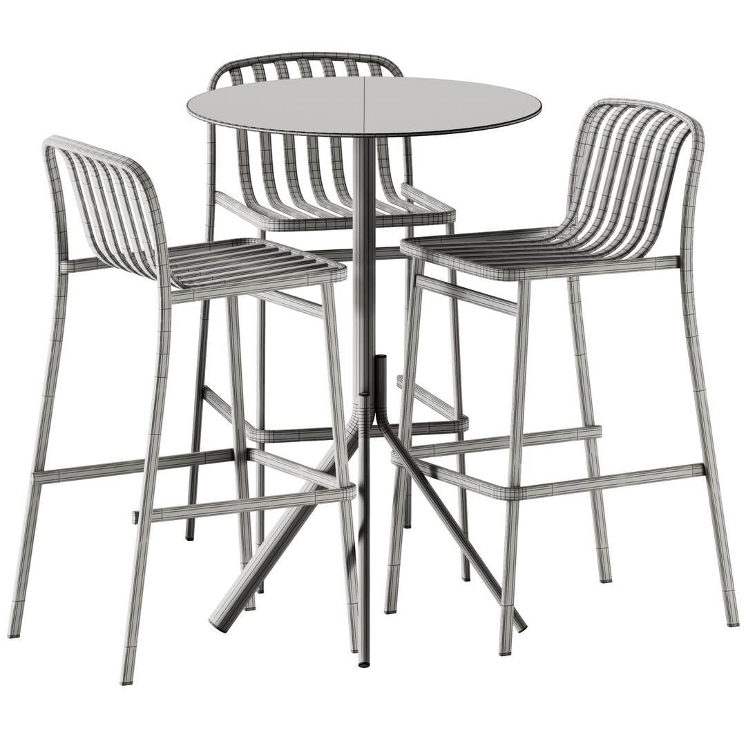 Babel D Kano Bar Stool And Et Al Main High Table 3D - TurboSquid 2301942