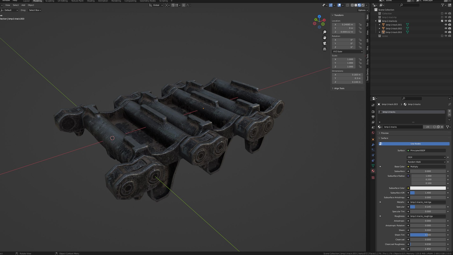 BMP-1 And BMP-2 Tracks Model - TurboSquid 1956025