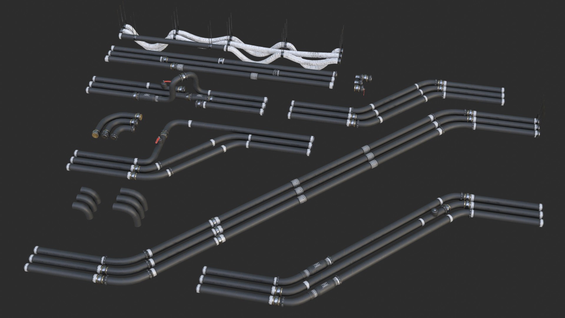 Pipe modular 3D - TurboSquid 1671147