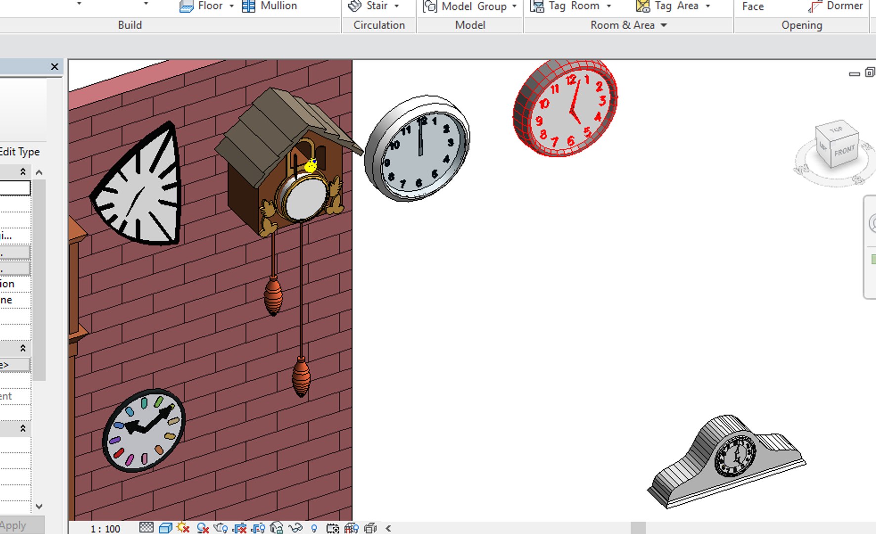 Revit 2015 21 Clock Model - TurboSquid 1288280