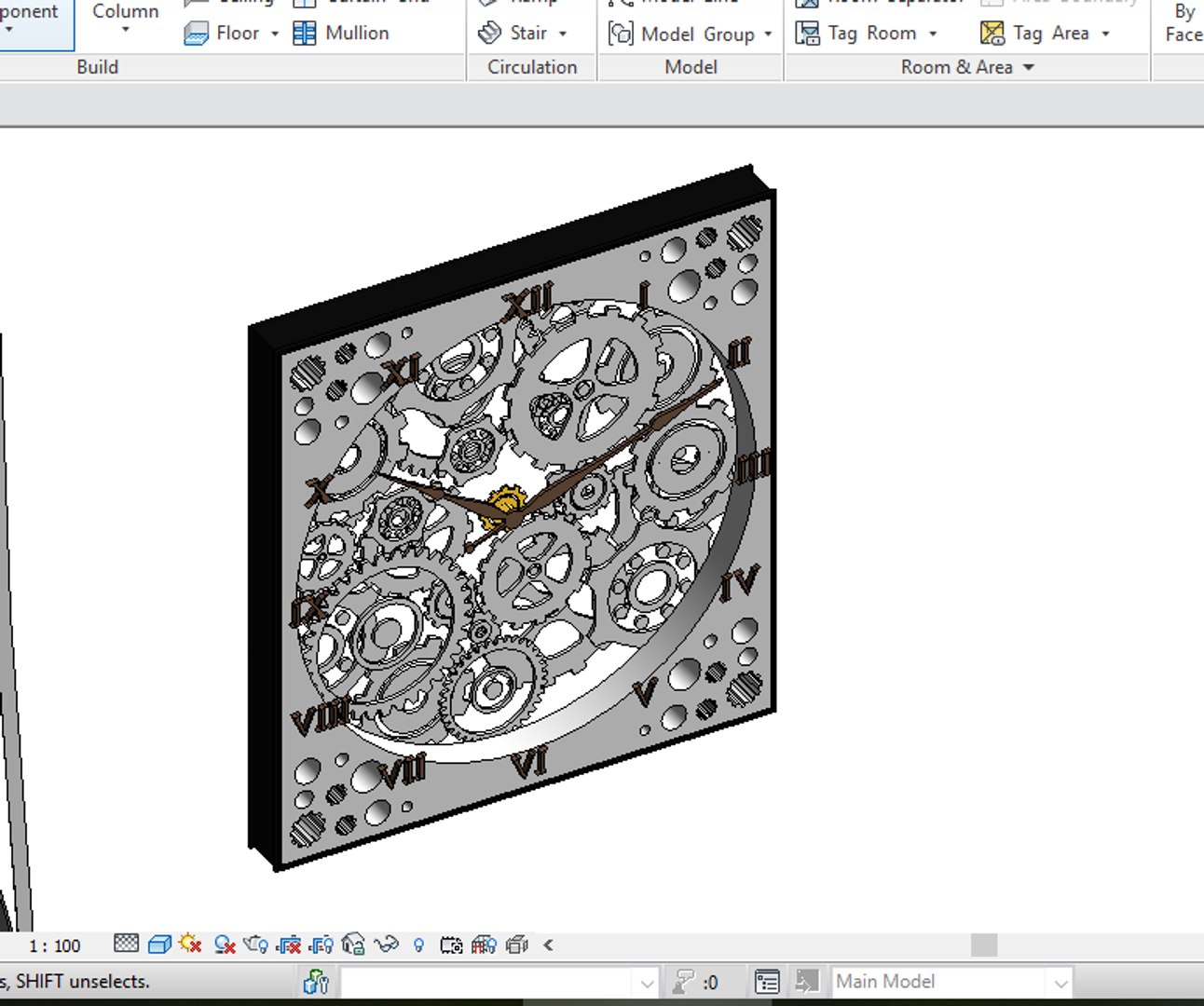 Revit 2015 21 Clock Model - TurboSquid 1288280