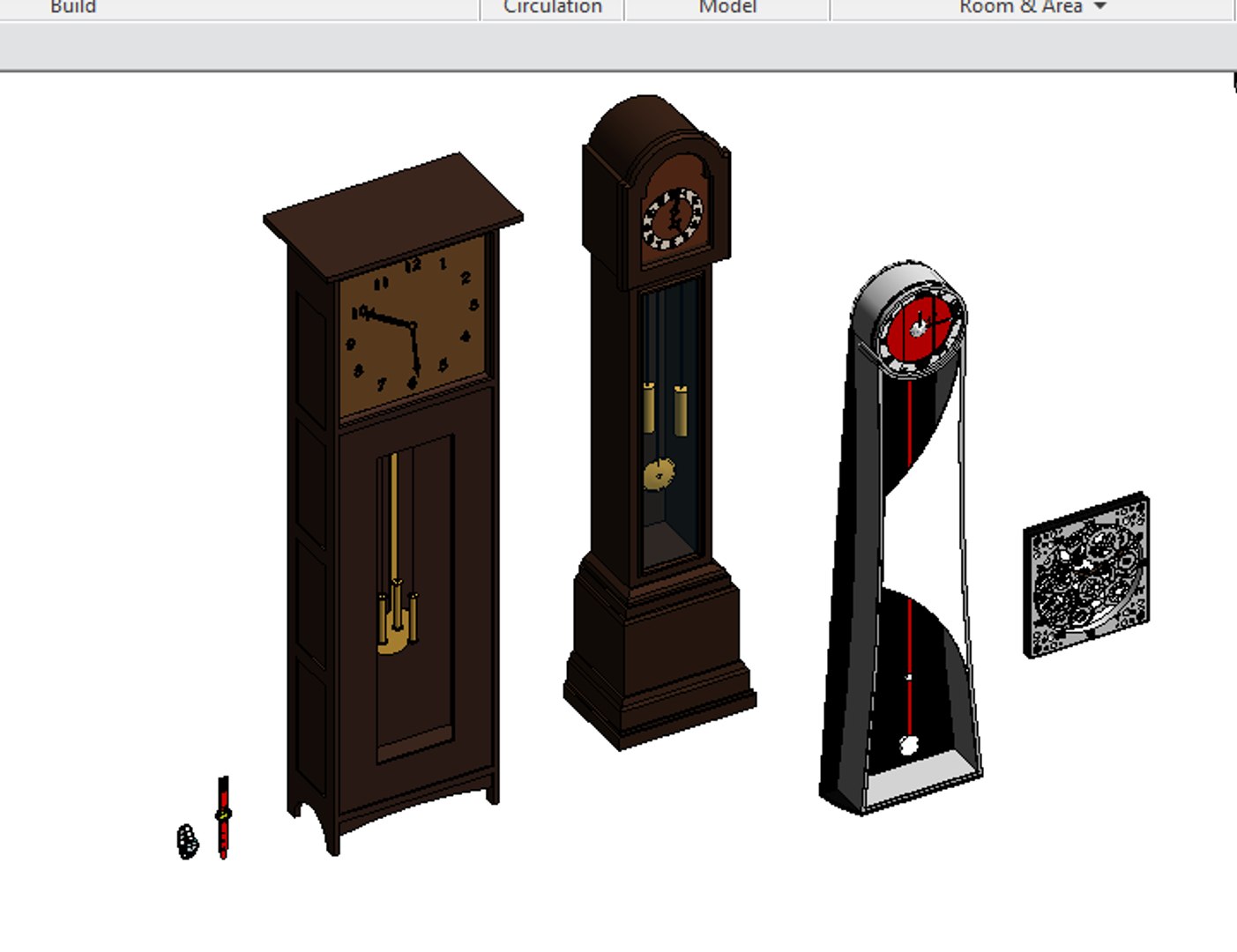 Revit 2015 21 Clock Model - TurboSquid 1288280