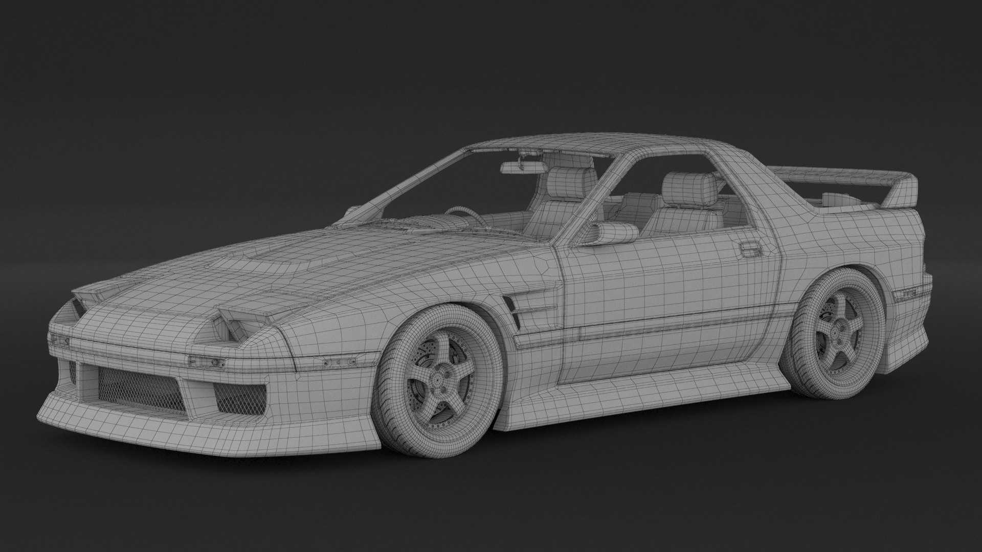 3D Model Mazda Rx-7 FC3S - TurboSquid 2147265