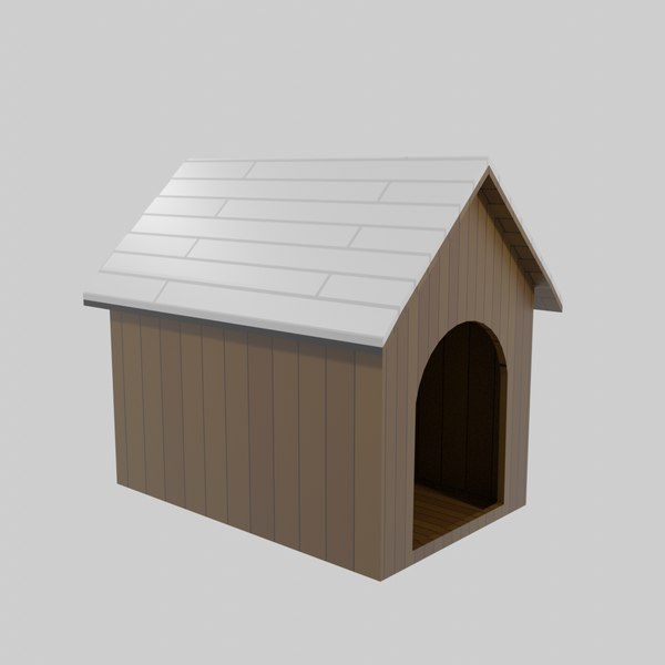 3D dog house simple - TurboSquid 1671303