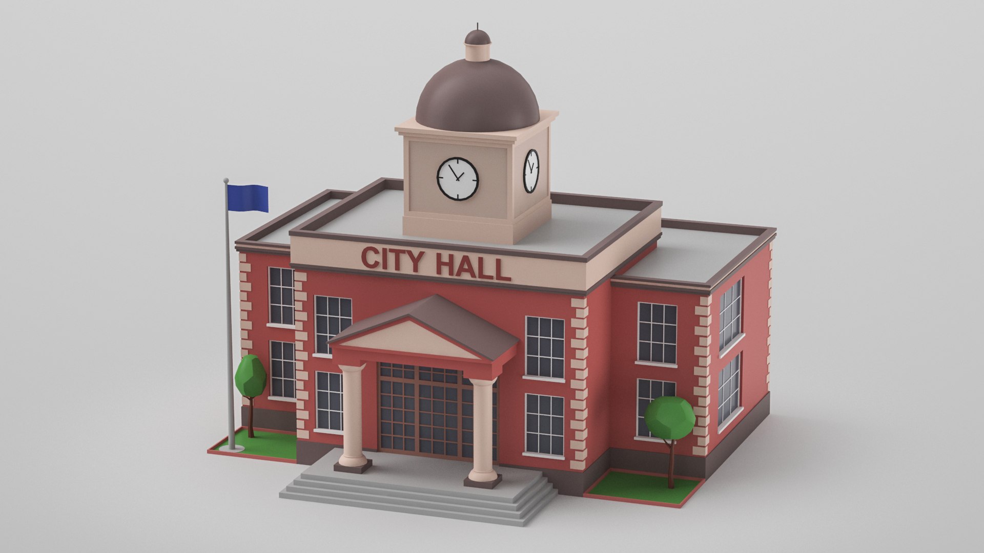 Low Poly Buildings Collection 04 model - TurboSquid 1848120