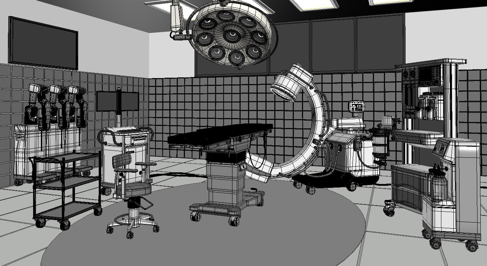 3D Operating Room Surgery - TurboSquid 1621071