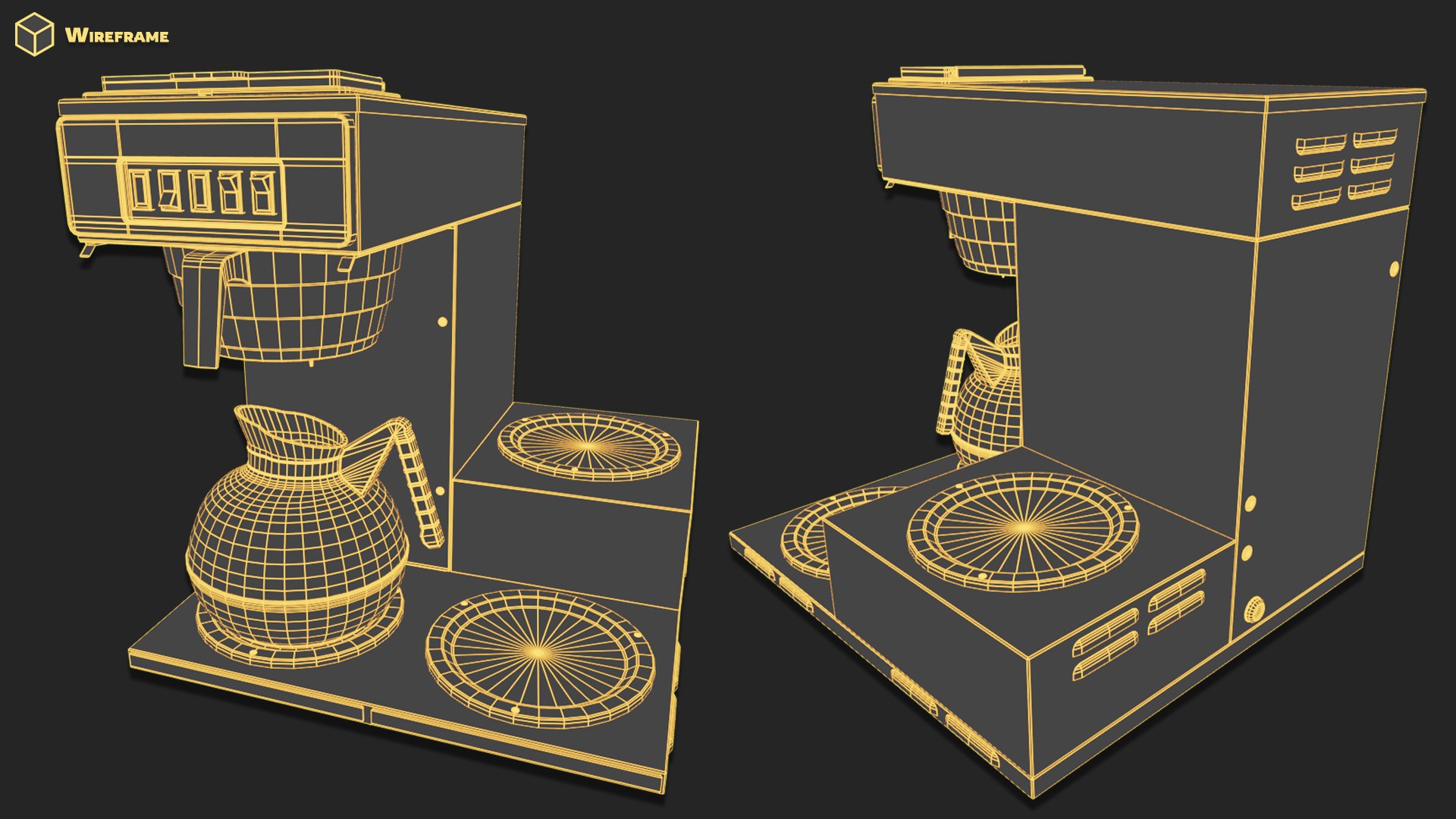 3D Coffee Maker And Pot Assets - TurboSquid 2232578