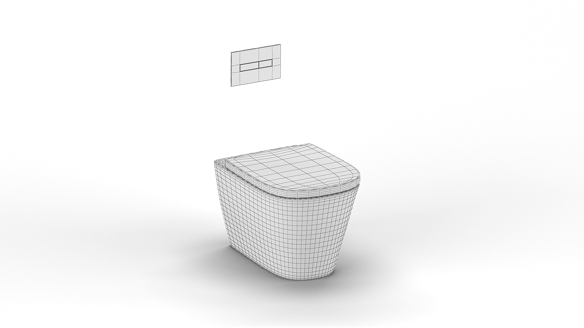 3D model Laufen Kartell Wall Hung WCs And Neve WC Plate - TurboSquid 2103359