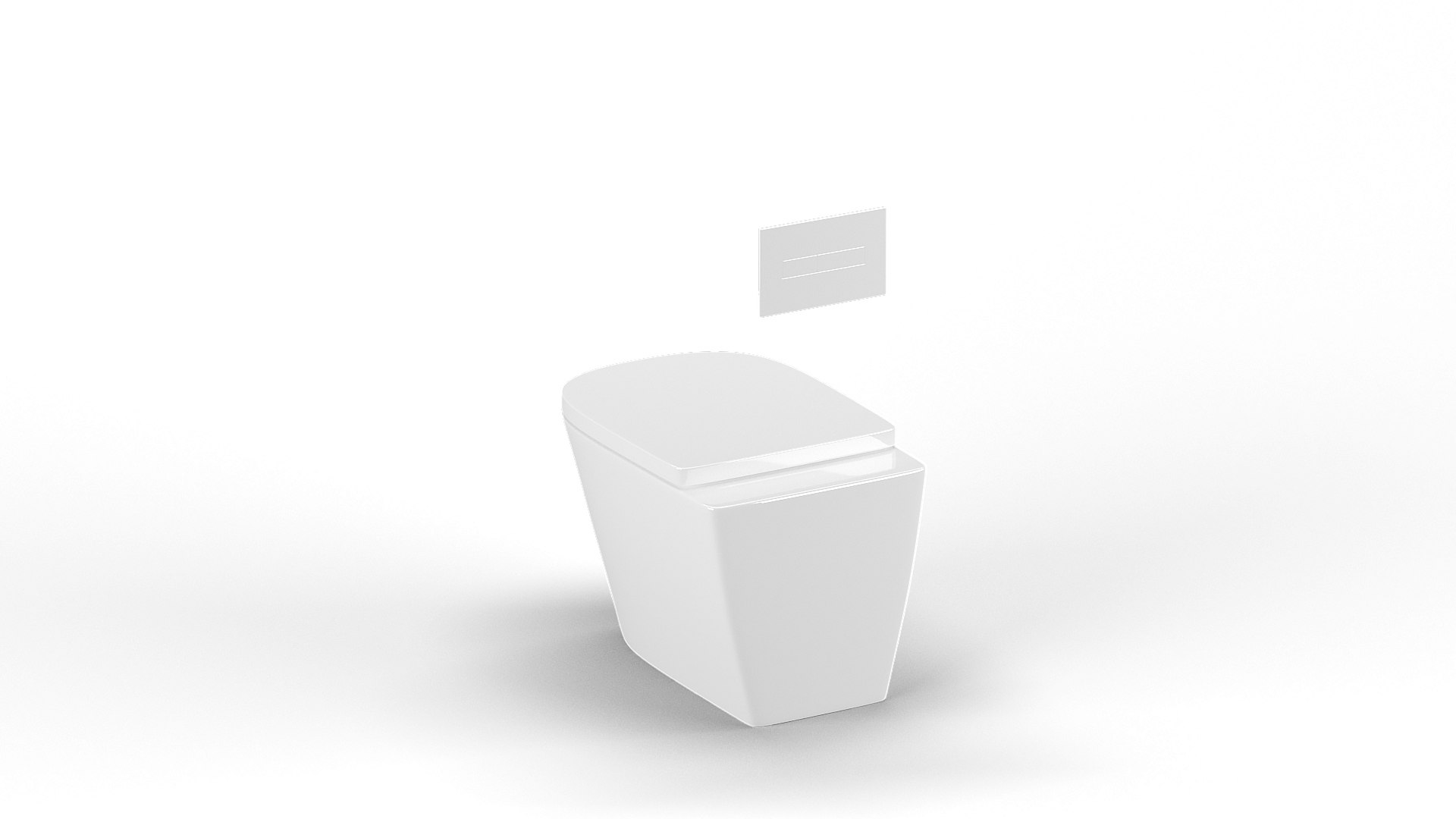 3D model Laufen Kartell Wall Hung WCs And Neve WC Plate - TurboSquid ...