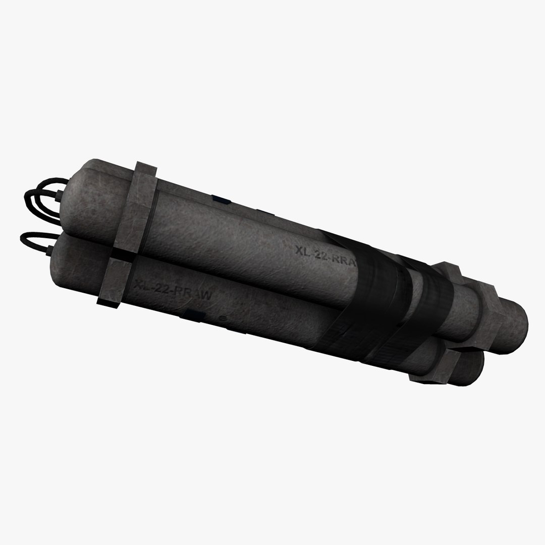 3d Model Pipe Bomb Bundled