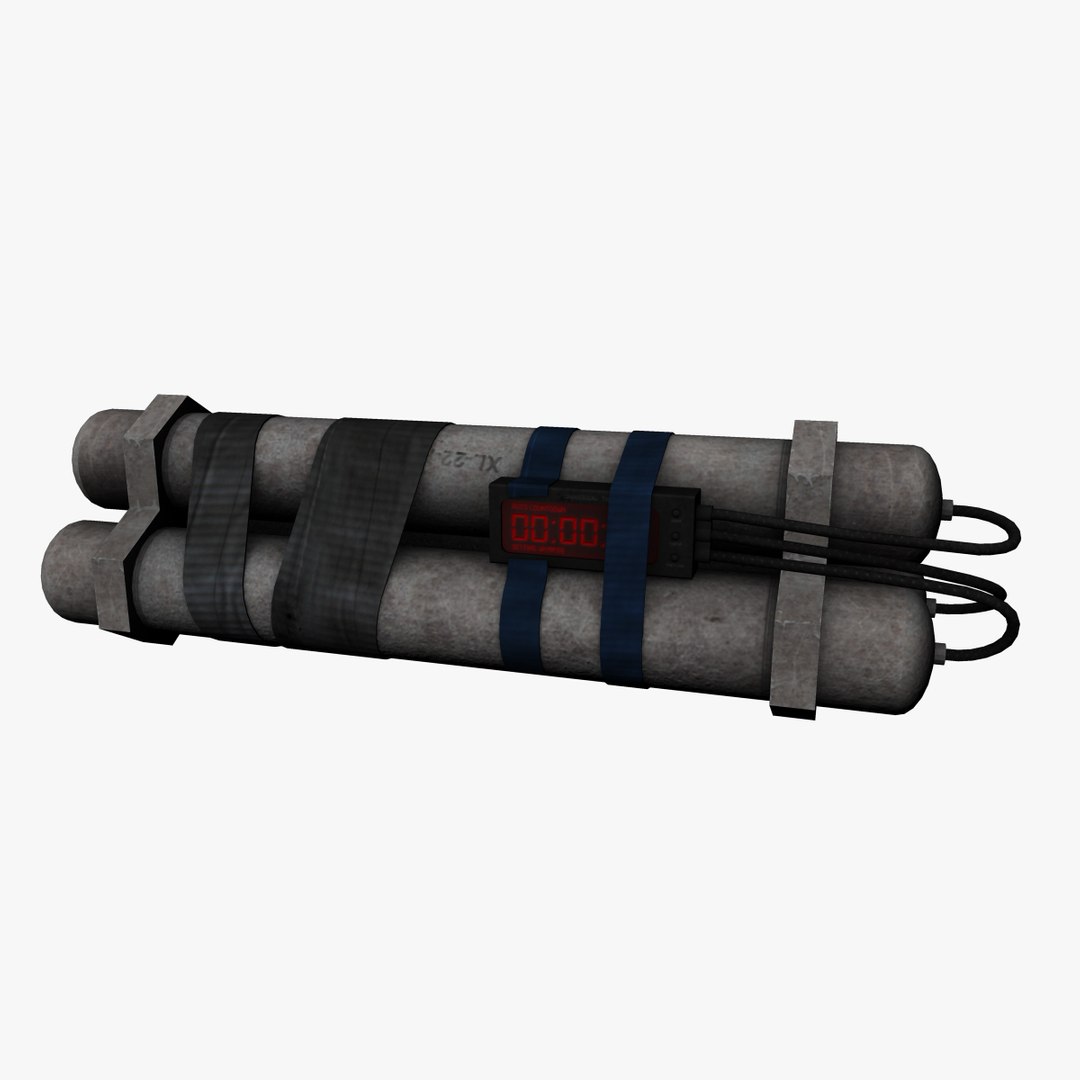 3d Model Pipe Bomb Bundled